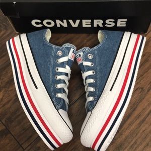 Converse | Shoes | Converse Denim High Platform Brand New | Poshmark